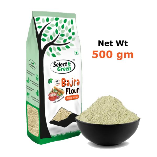 Select Green - Bajra Flour - 500g - Pearl Millet Powder - Bajra Atta ...