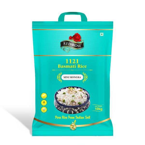 RED ROSE MINI MONGRA BASMATI RICE, 10 KG - JioMart