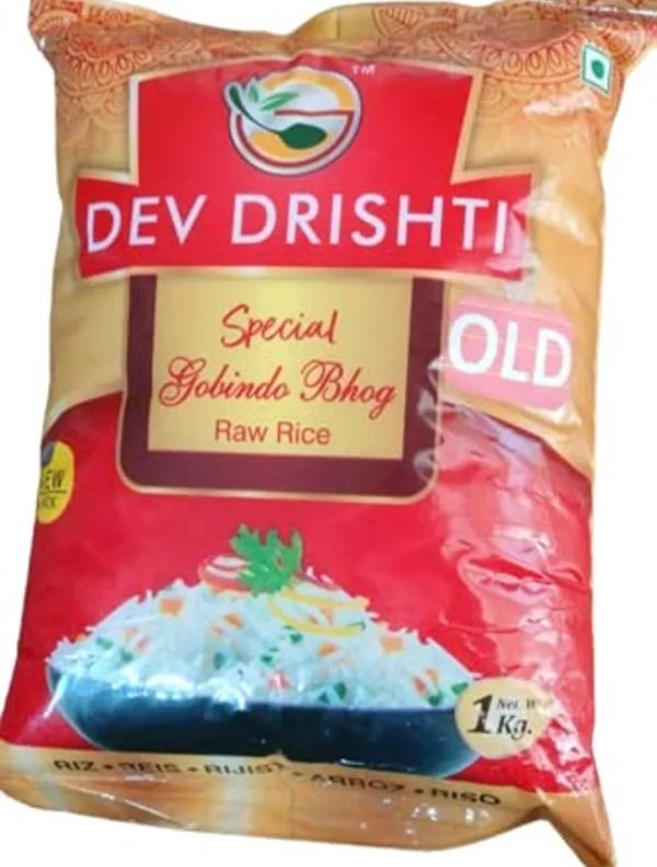 Dev Drishti Premium Old Govindobhog Raw Rice 1 Kg (Pack of 1) - JioMart