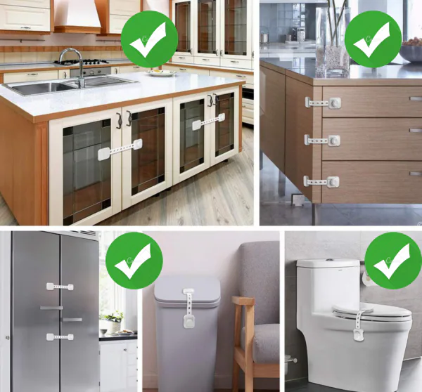 SPY KIDS Child Safety Locks Latches for Drawers Cupboard Cabinet Fridge ...