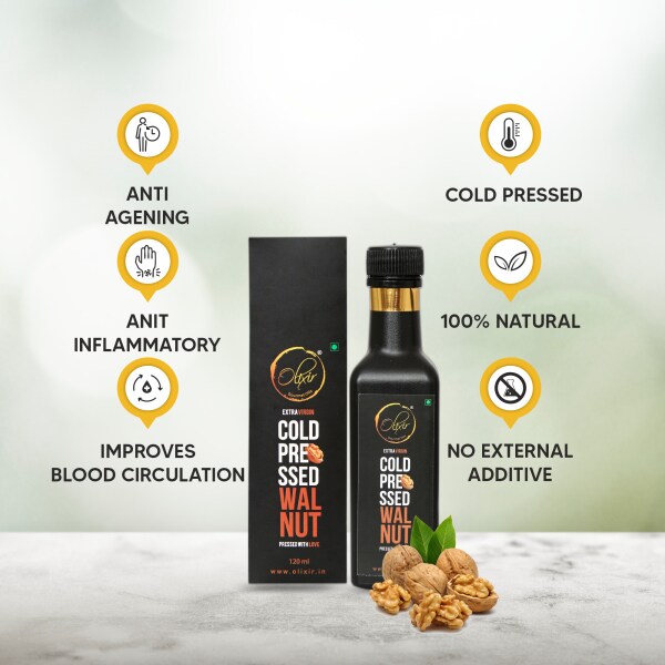 Olixir Cold Pressed Walnut Oil 120mL - JioMart