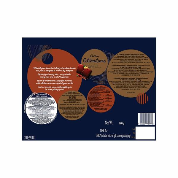 Cadbury Celebrations Dark Noir Selection, 240g - JioMart