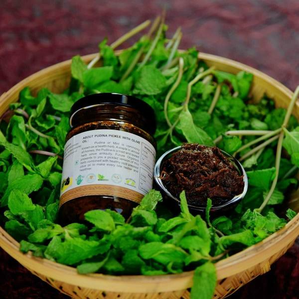 Pudina with Olive oil Pickle - 160 gm - JioMart