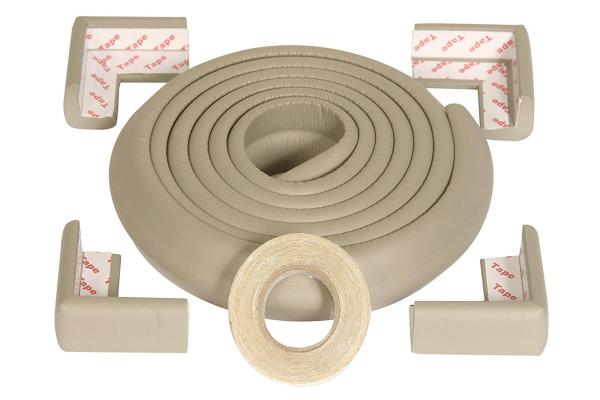 BabySafeHouse Edge Guard and Corner Protector-6.5ft Edge + 4 Pre-Taped ...
