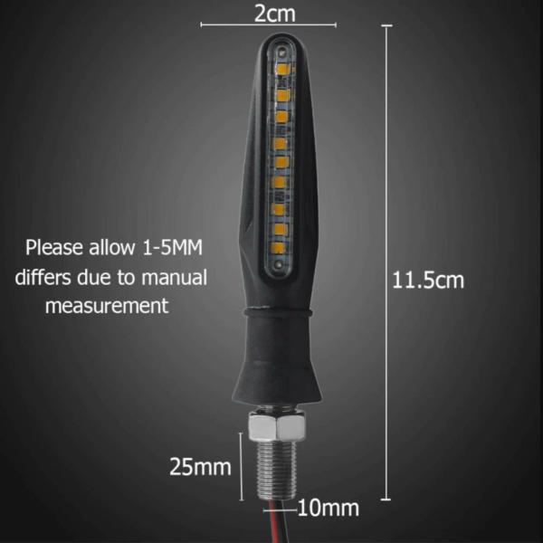 Samite Blue Side, Front, Rear LED Indicator Light For All Bikes - JioMart