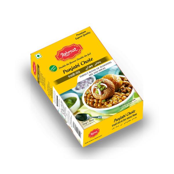 Rehmat Punjabi Chole Masala, Easy to Cook with Blended Spice Mix for ...