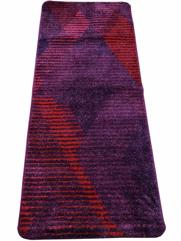 BIANCA matuzi plum/red Soft-Fluffy Area-Rug Carpet-1pc 2 X 5 Ft ...