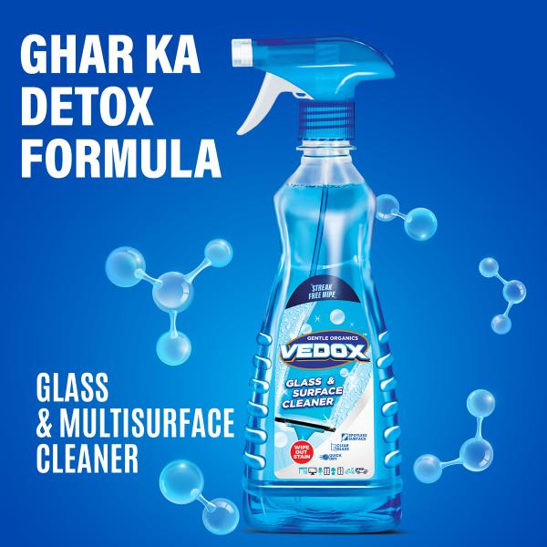 Vedox Glass & Household Cleaner (Premium)- Fresh 5L - JioMart