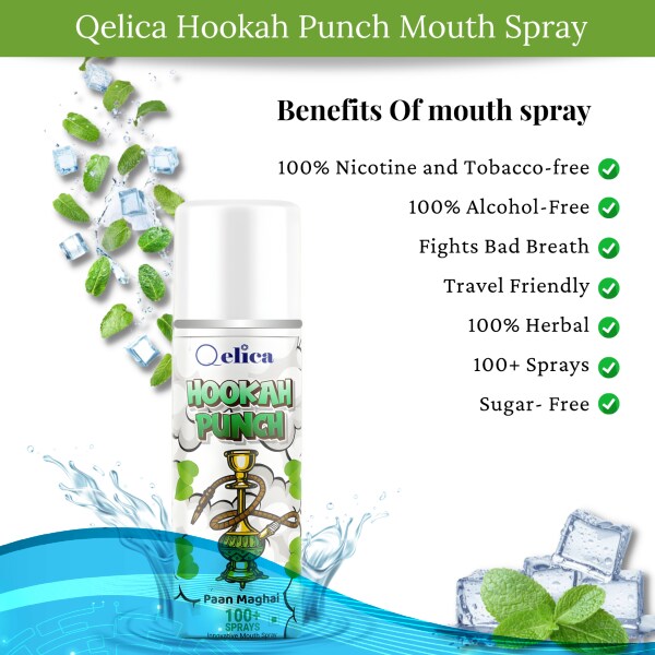 Qelica Paan Magahi Mouth Spray Sugar Free Refresh Instant Breath ...