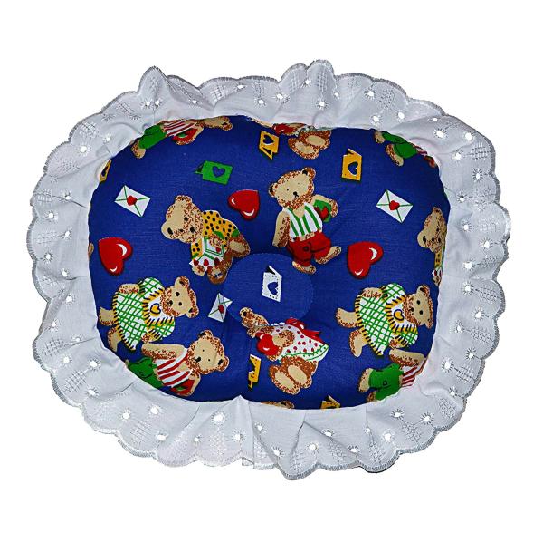 Fancy Walas Blue Takiya Cotton Velvet Fabric Cartoon Face Soft And ...