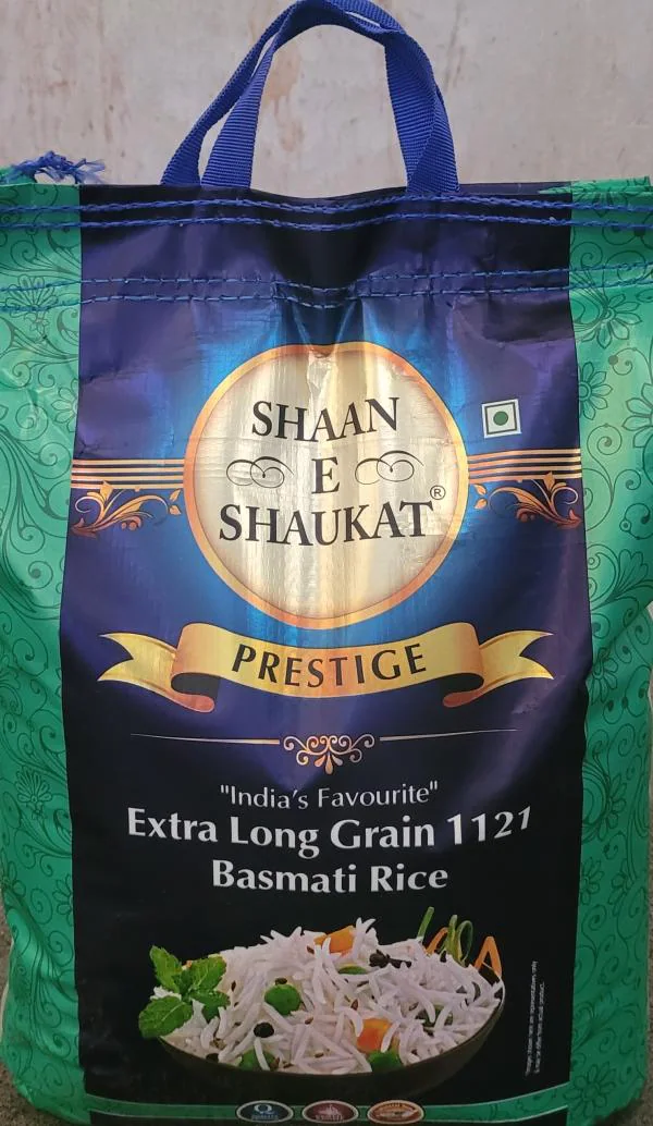 Shaan-e-Shaukat Prestige 1121 Extra Long Grain Basmati Rice 10kg - JioMart