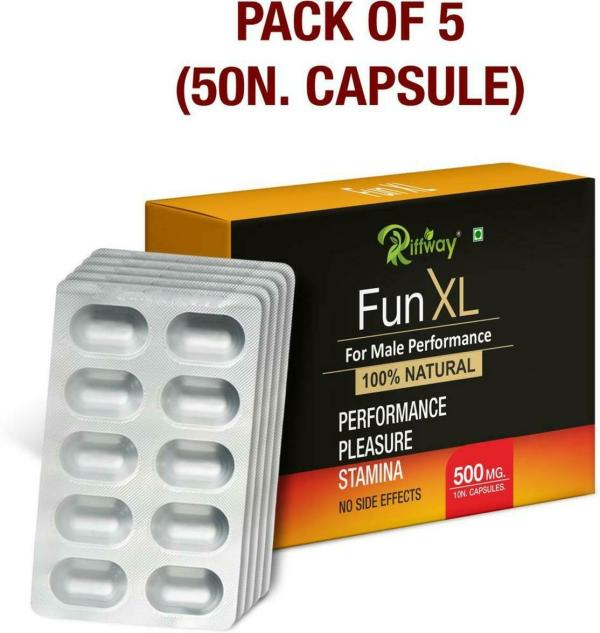 Riffway Fun XL Organic Capsule For Swapndosh Nocturnal Emissions Wet ...