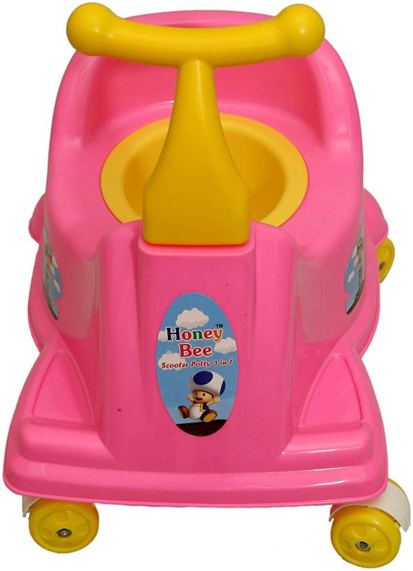 Goyal's Scooter Style Baby Potty Seat Cum Rider with Wheel and ...