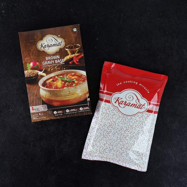 Karamat Brown Gravy Base (Veg, 1 Kg. Mix), Ready to Cook Gravy Paste ...