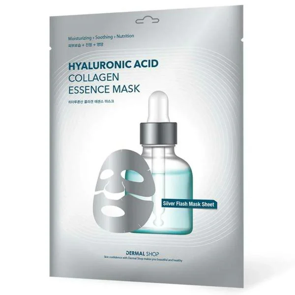 Dermal Hyaluronic Acid Collagen Essence Silver Foil Mask Sheet ...
