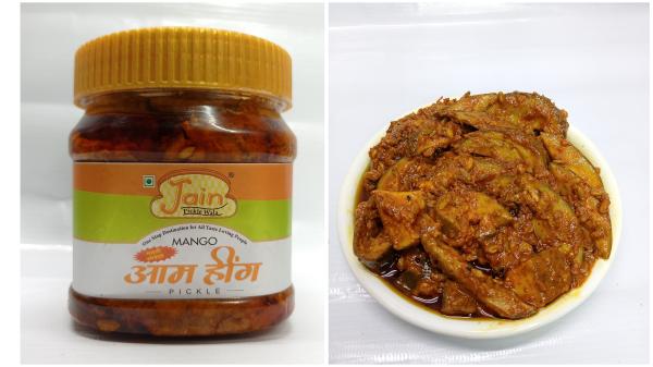 JAIN PICKLE WALA Flavorful Aam Hing Mango Pickles-400gm - JioMart