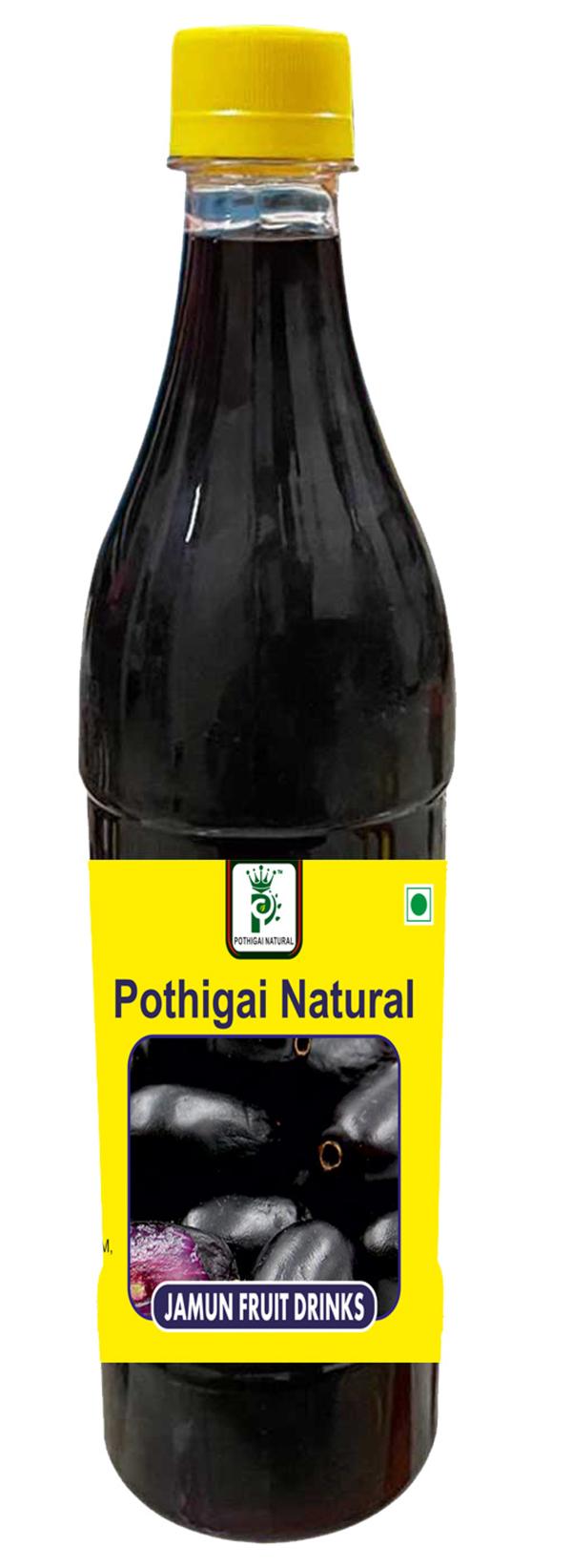 Pothigai Natural - Jamun Fruit Drink 750 ml (Pack of 1)/Energy Booster ...