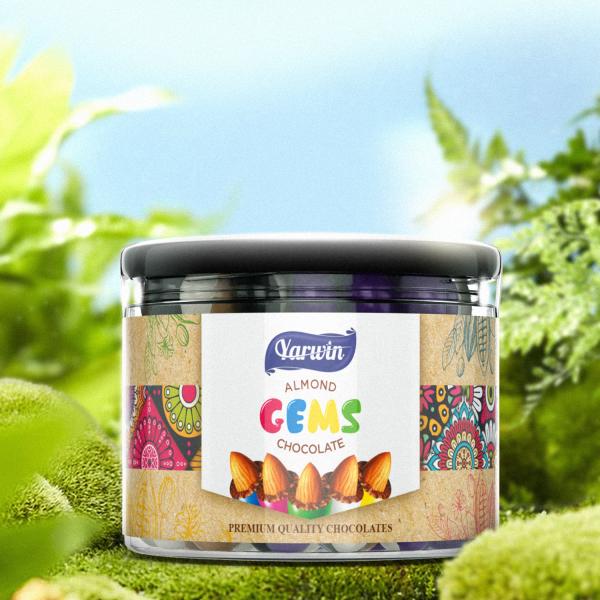 Yarwin Almond Gems Chocolate 200gm - JioMart