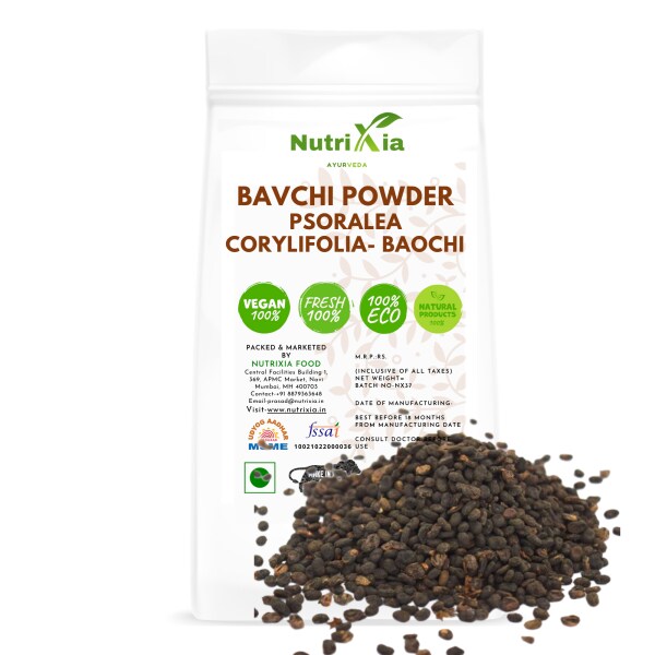 Nutrixia Babchi Powder Churna-Purple Fleabane-Bakuchi-Bavchi 250 Gms ...