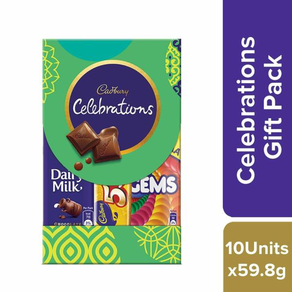 Cadbury Celebrations Chocolate Gift Pack, Assorted, 59.8 g (Pack of 10 ...