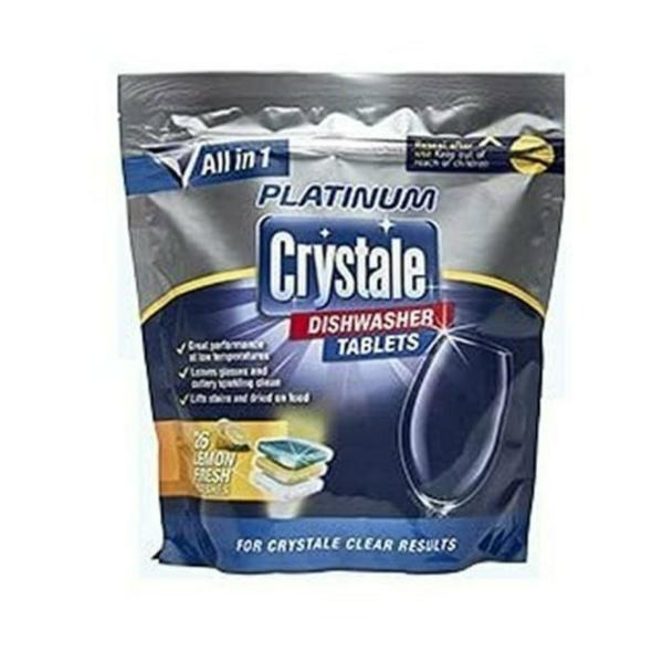 Crystale Platinum Dishwasher Tablets Lemon 26's - JioMart