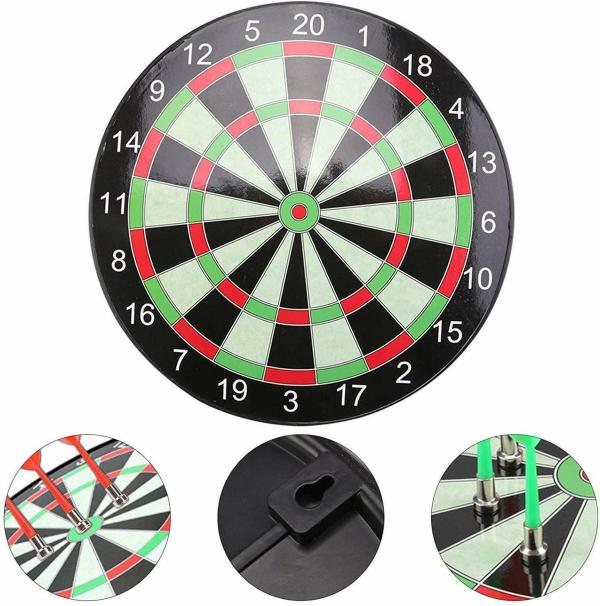 DALANI Wood, Plastic Magnetic Dartboard Set Dart Board With Magnet ...