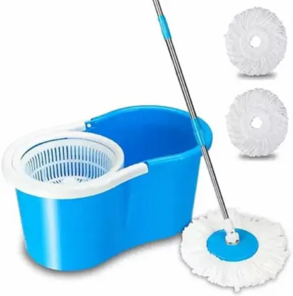 JAINSTAR Mop Set with Plastic Bucket Floor Cleaning, Pocha Bucket for ...