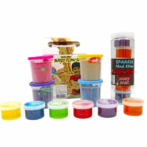 Rabbit Gift Pack Sand 500 g 4 Color, 6 Sparkle Party Sand for Kids ...