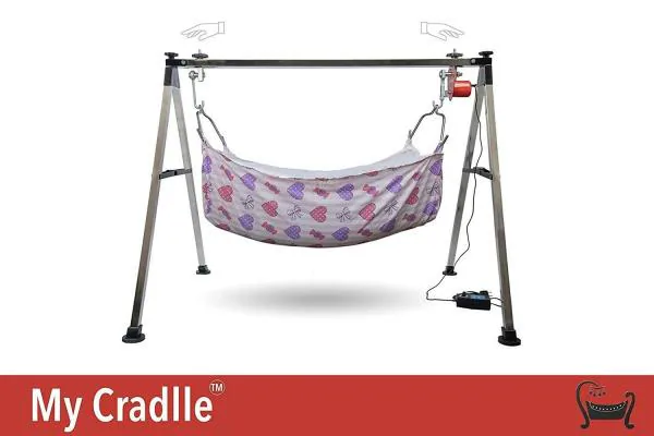 My Cradlle Red Metal Automatic Baby Cradle Kit (Cradle not Included ...