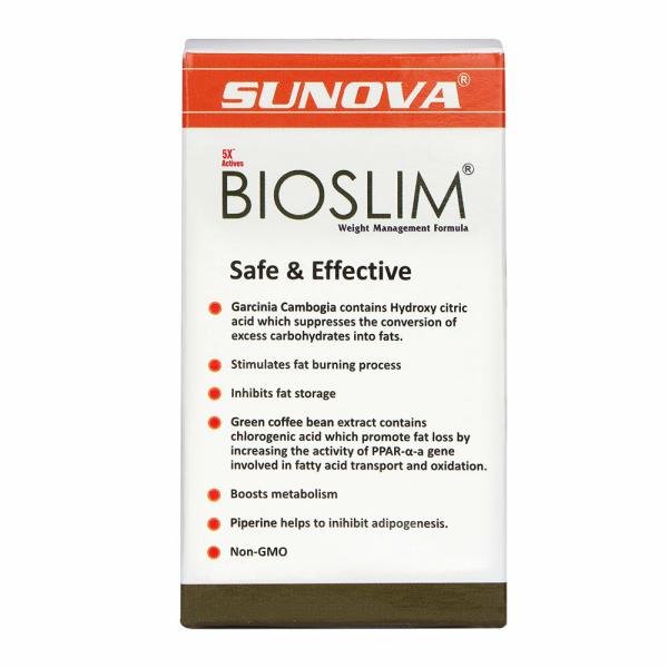 Sunova Bioslim Weight Management Formula 60 Tablets - JioMart