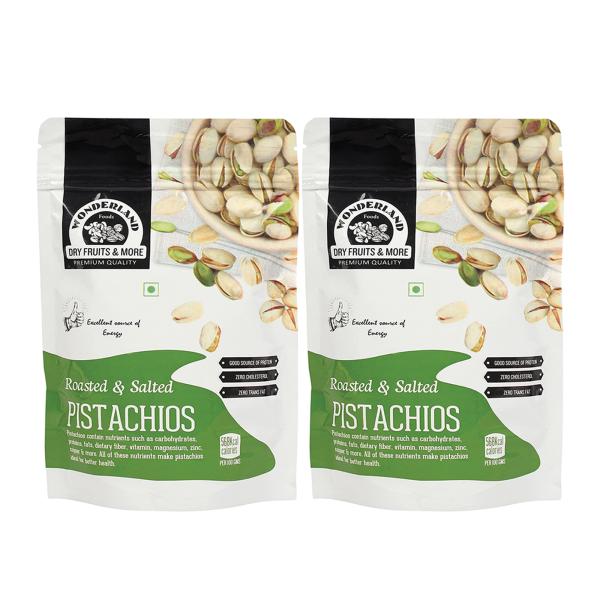 Wonderland Foods 400g California R&S Pistachios (200g X 2) Pouch - JioMart