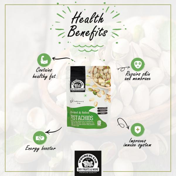 Wonderland Foods 400g California R&S Pistachios (200g X 2) Pouch - JioMart