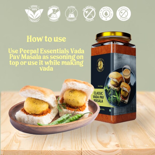 Peepal Essentials Vada Pav Masala , Vada Pav Masala Has No Added Colors ...