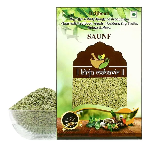 BrijBooti Saunf Moti - Saunf Bombay - Fennel Seeds Big - Sonf Moti 100 ...