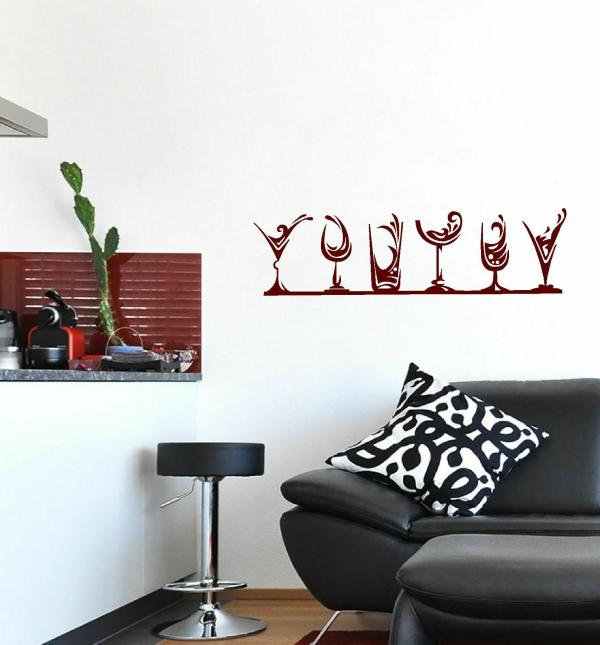 Sticker Studio Vinyl Glasses Wall Sticker And Decal 60 X 20 cm - JioMart