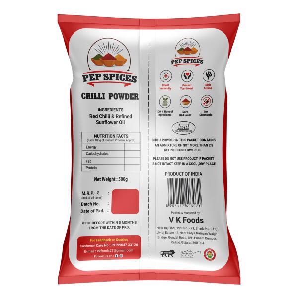PEP SPICES TURMERIC POWDER + CHILLI POWDER 1 KG (500GM+500GM) - JioMart