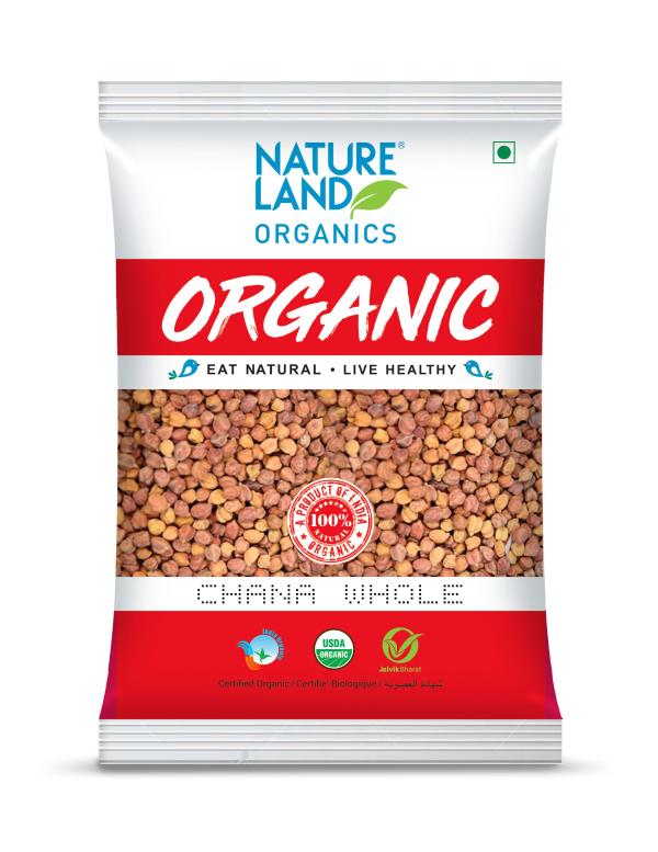 Natureland Organics Chana Whole 500 Gm | Organic Healthy Pulses - JioMart