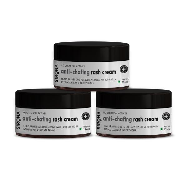 Sirona Natural Anti Chafing Rash Cream for Soothing Rashes & Chaffing ...