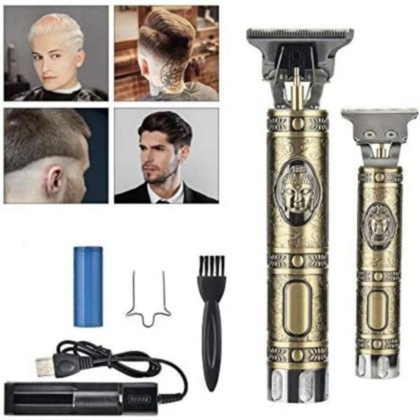 NAVJ Golden trimmer for men and women, Buddha style T shape hair ...