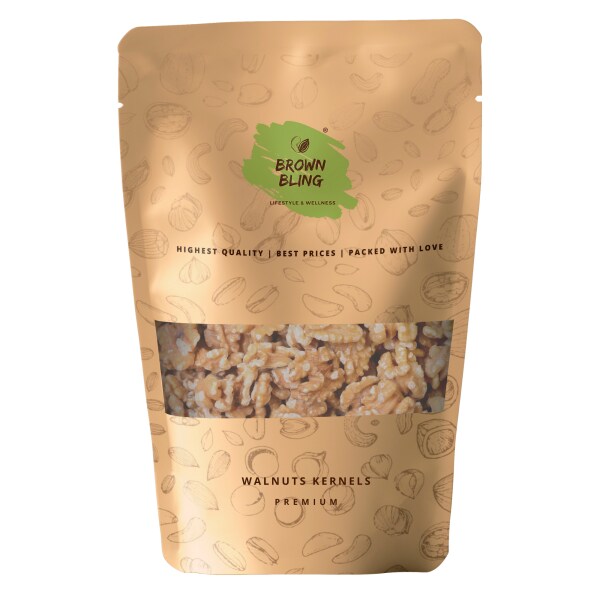 Brown Bling Premium Walnut Kernels - 1Kg Akhrot Giri (2 x 500g) - JioMart