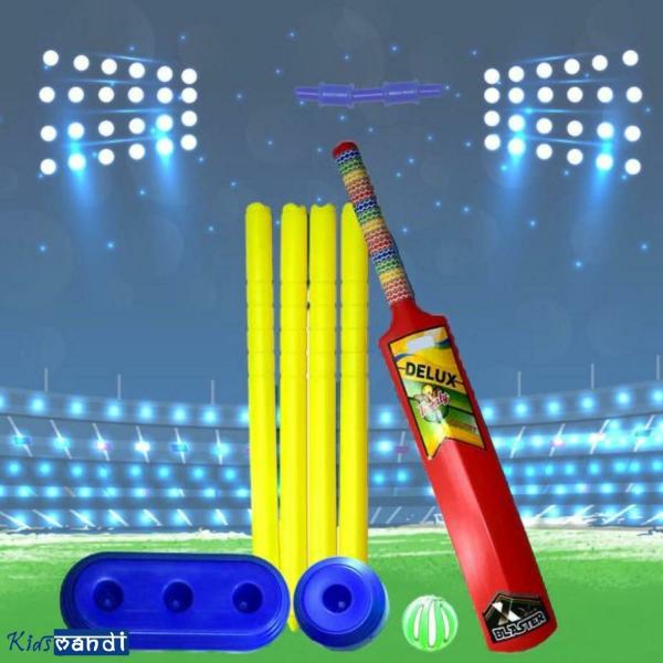 Kids Mandi Plastic Cricket Bat Set Cricket Bat and Ball Beach Wicket ...