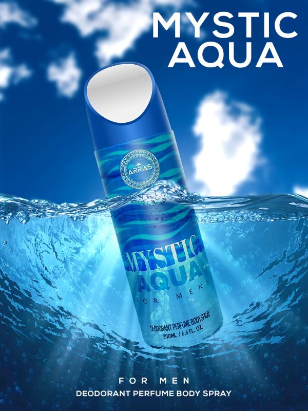 Arras Mystic Aqua Deodorant Body Spray for Men, 200ml - JioMart