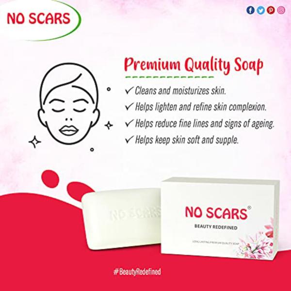No Scars Beauty Soap For Clean And Moisturized Skin 150 g (Pack Of 6 ...