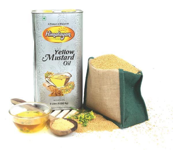 Himalayan Yellow Mustard Oil 5L Tin Fortified with Vitamin A & D - JioMart
