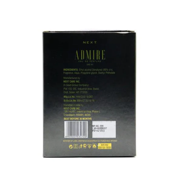 NEXT Admire Oud Tobacco Long Lasting EAU DE Perfume for Men -100ML ...