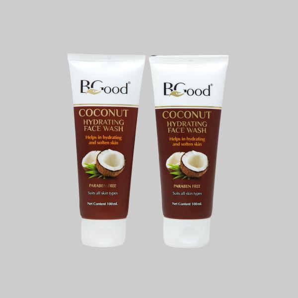 BGood| Coconut Hydrating Face Wash - 100ml x 2| Paraben Free Face Wash ...