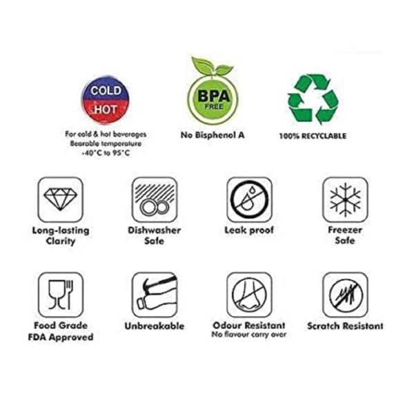 VM BOND Plastic Grocery Container,Storewell Container 3 PCS Set 5 kg 7.5kg 10kg Printed (BLUE ...