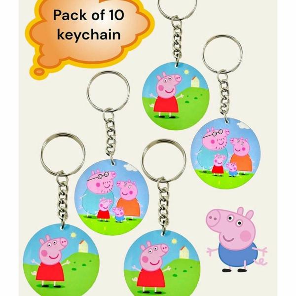 Le Delite Cartoon pig theme keyringIpeppy cute stylish papa pig ...