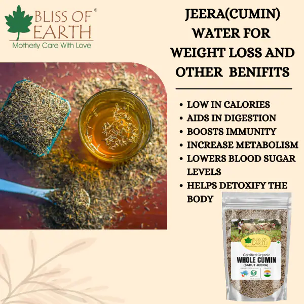 Bliss of Earth 1kg Organic Cumin Seed Jeera Whole Spice, Sabut Jeera ...