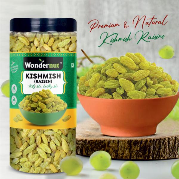Wondernut Natural fresh Green Raisins 750gm (250gm Pack of 3) - JioMart